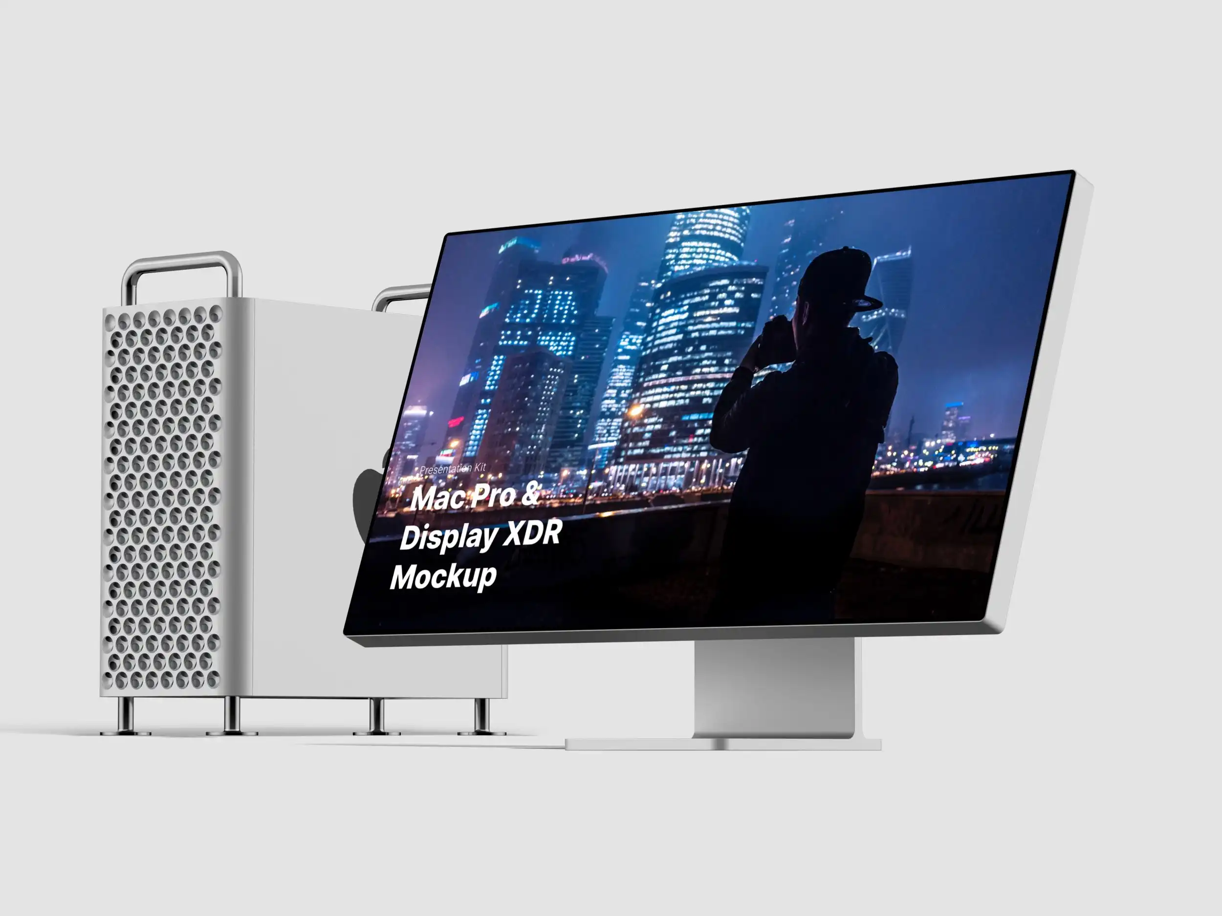 Mac Pro & Display XDR Mockups Free Download