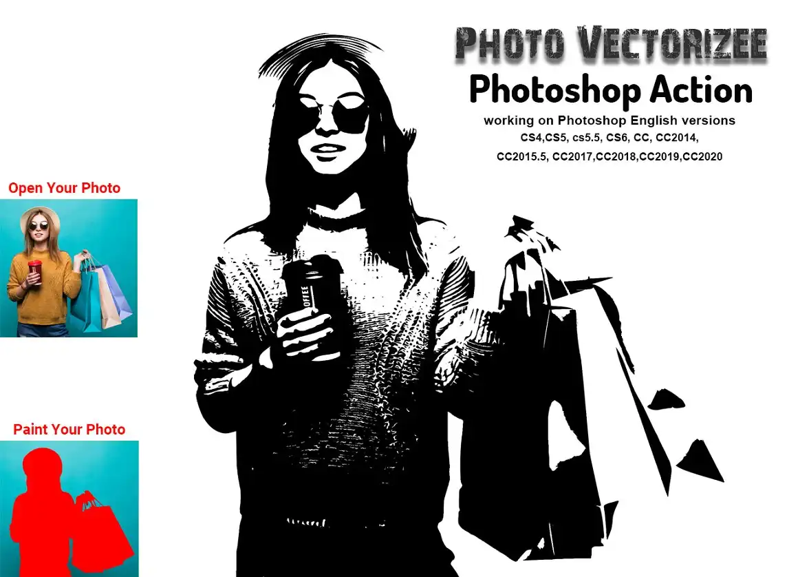 Photo Vectorizer Photoshop Action Free Download