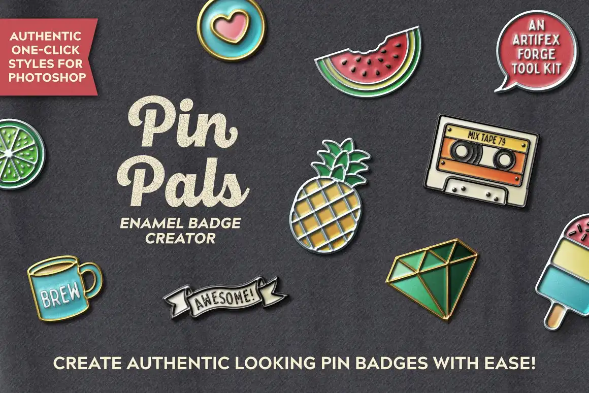 Pin Pals - Enamel Badge Creator - Free Download