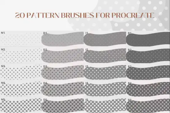 Polka Dot Paper Brushes for Procreate Free Download