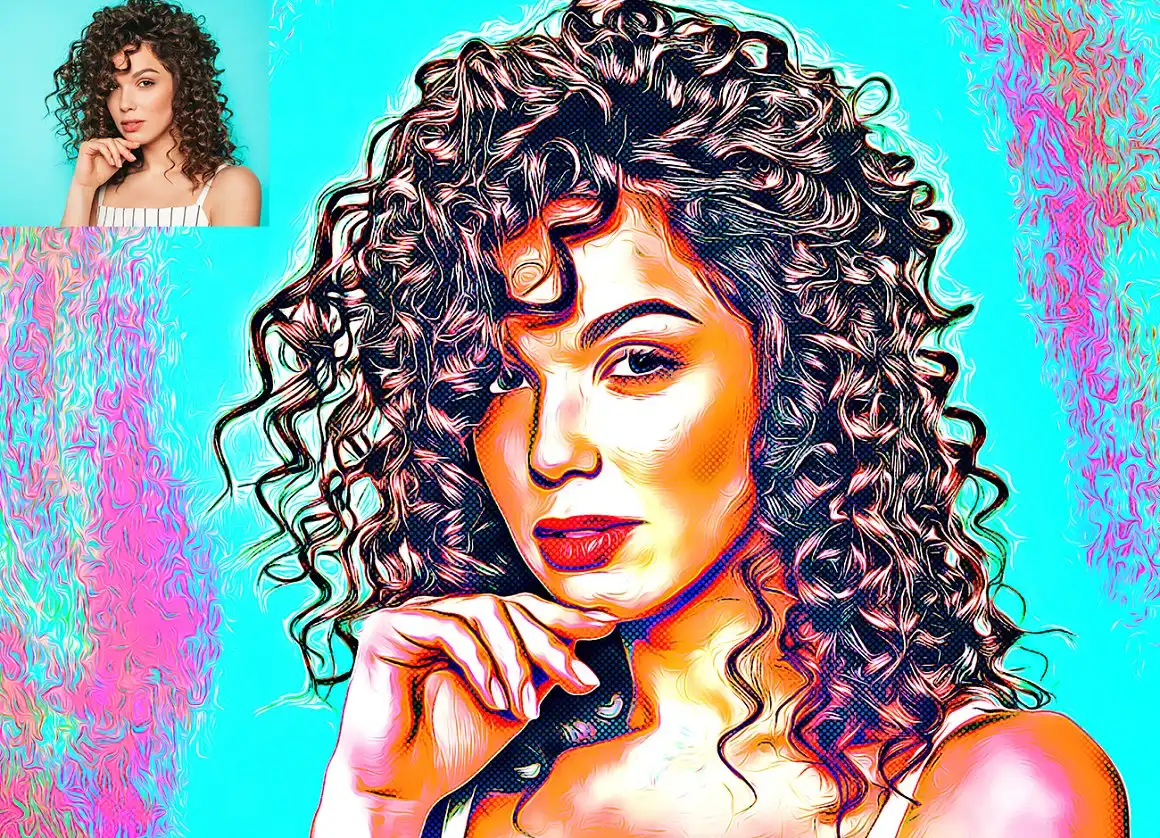 Portrait Art Photoshop Action Free Download