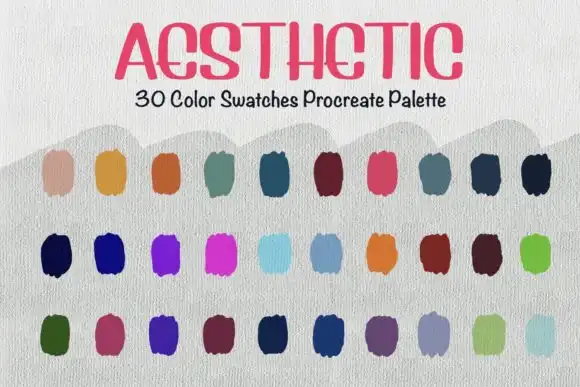 Procreate Color Palette Aesthetic - Brushes Pack