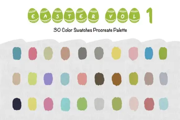 Procreate Color Palette Easter - Brushes Pack