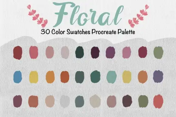 Procreate Color Palette Floral - Free Download