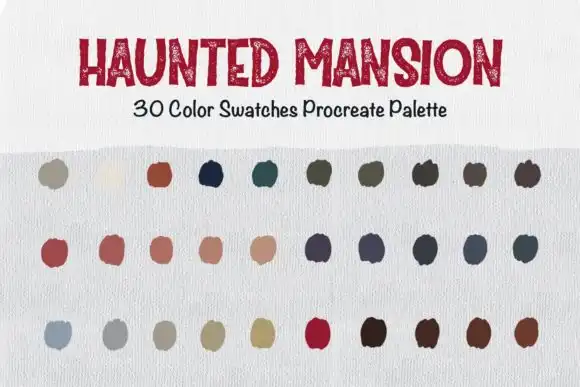 Procreate Color Palette Haunted Mansion Free Download