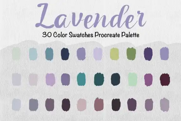 Procreate Color Palette Lavender - Free Download