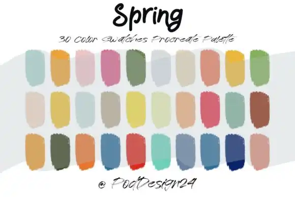 Procreate Color Palette Spring - Free Download