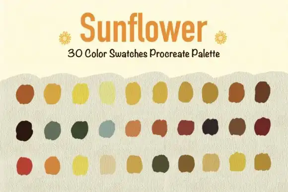 Procreate Color Palette Sunflower Free Download