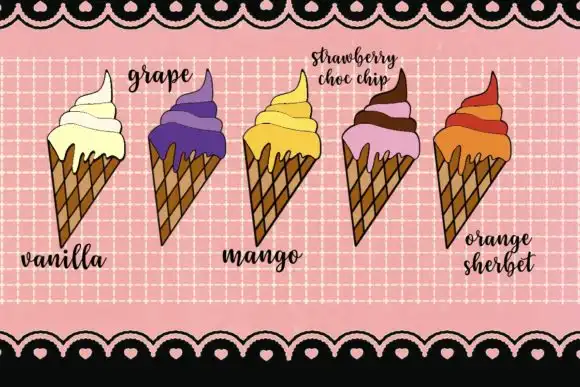 Procreate Color Palette ice Cream Flavor - Free Download