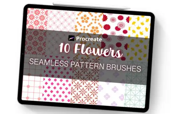 Procreate Flower Seamless Pattern Brush Free Download
