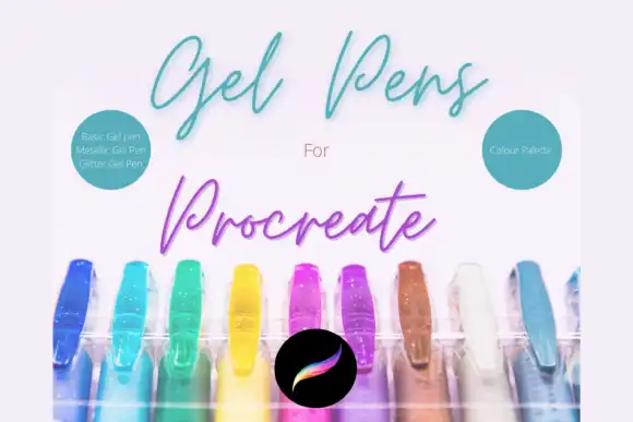 Procreate Gel Pen Brushes & Palette - Free Download