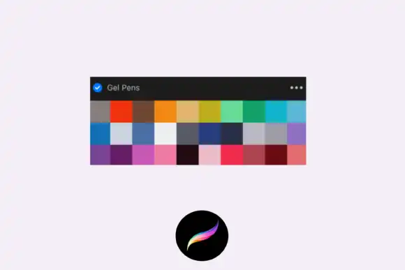 Procreate Gel Pen Brushes & Palette - Free Download