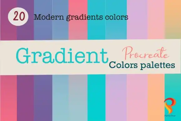 Procreate Gradient color palettes - Free Download