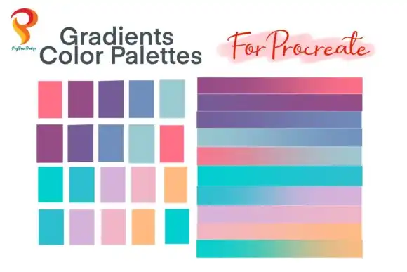 Procreate Gradient color palettes - Free Download