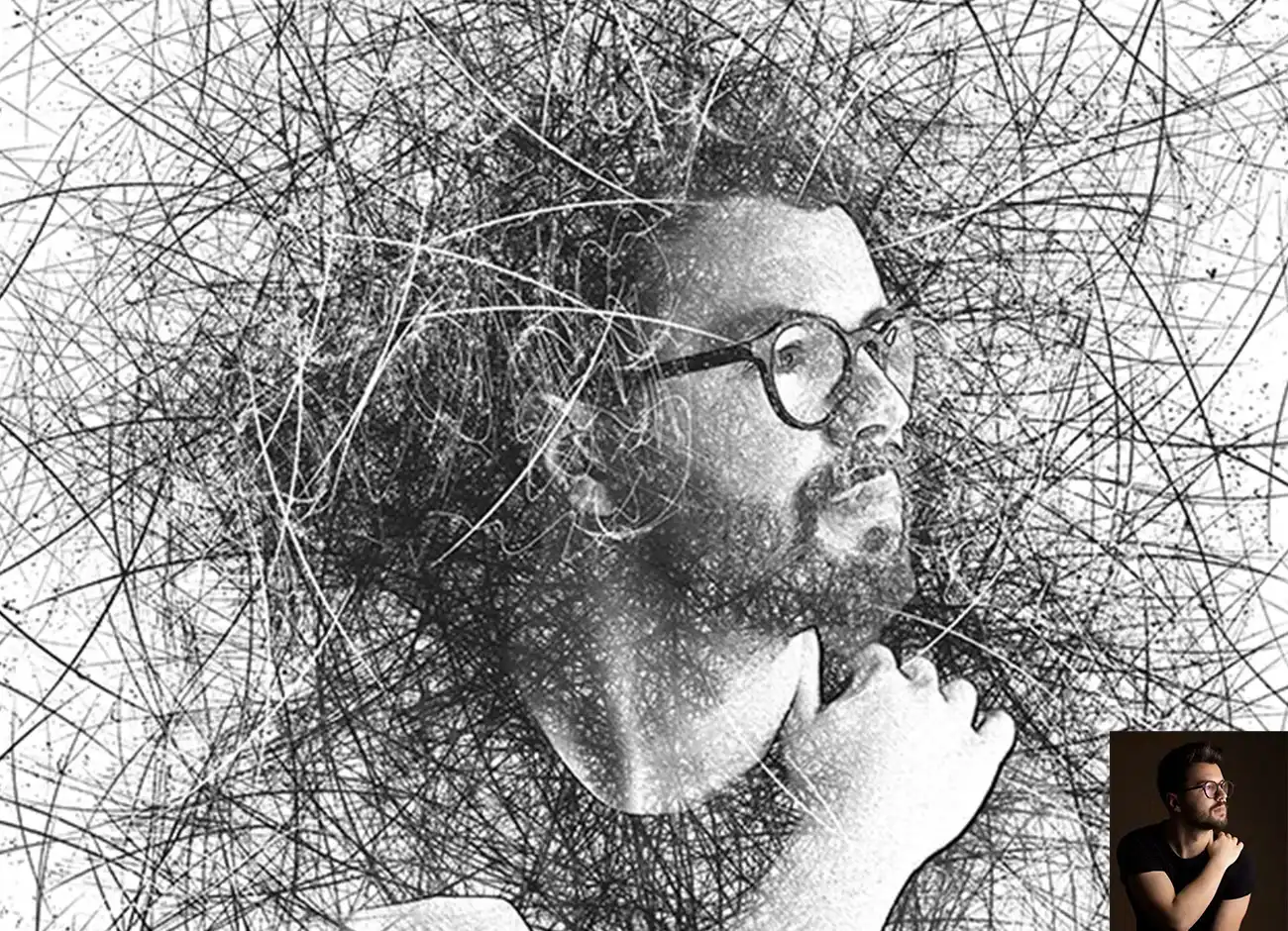 Scribble Creator Photoshop Action - Free Download