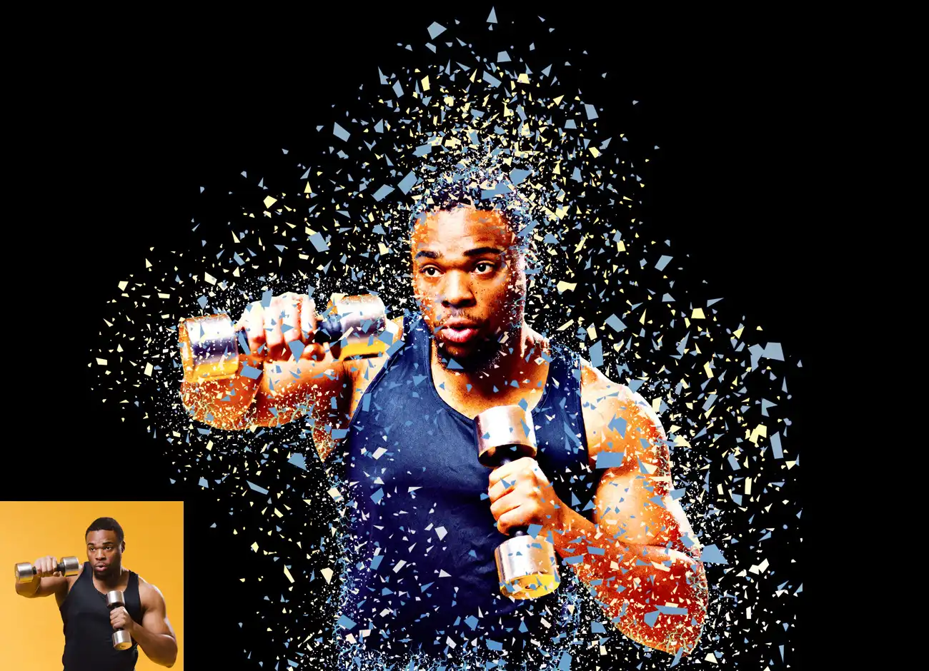 Shatter Effect Photoshop Action - Free Download