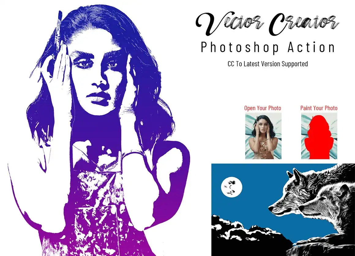 Vector Creator Photoshop Action Free Download
