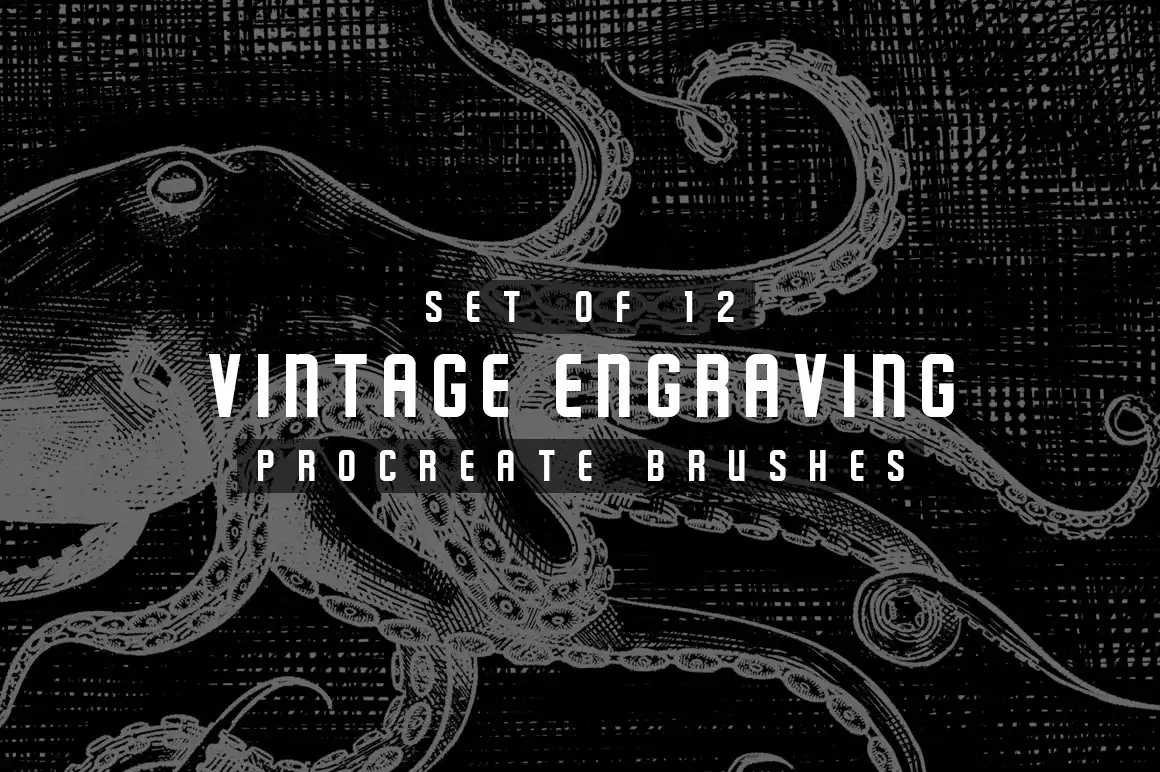 Procreate Vintage Engraving Brushes Free Download
