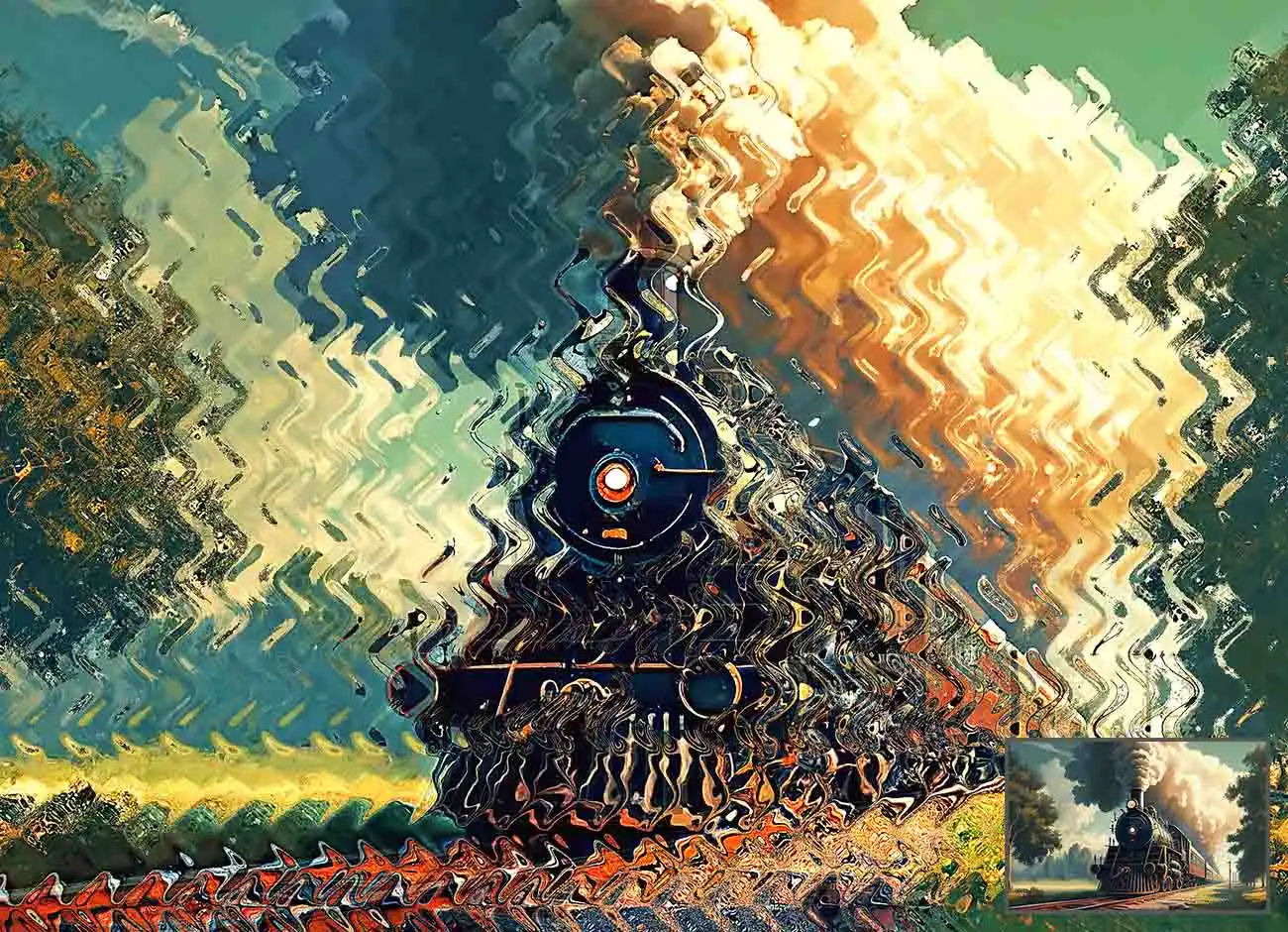 Wave Glass Effect Photoshop Action Free Download