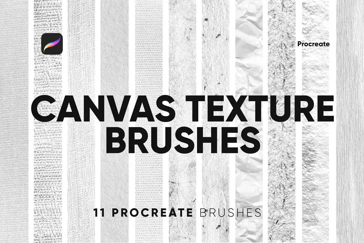 10 Canvas Texture Brushes Procreate Free Download