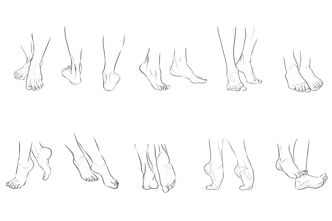 10 Feet Guide Stamps Procreate - Brushes Pack