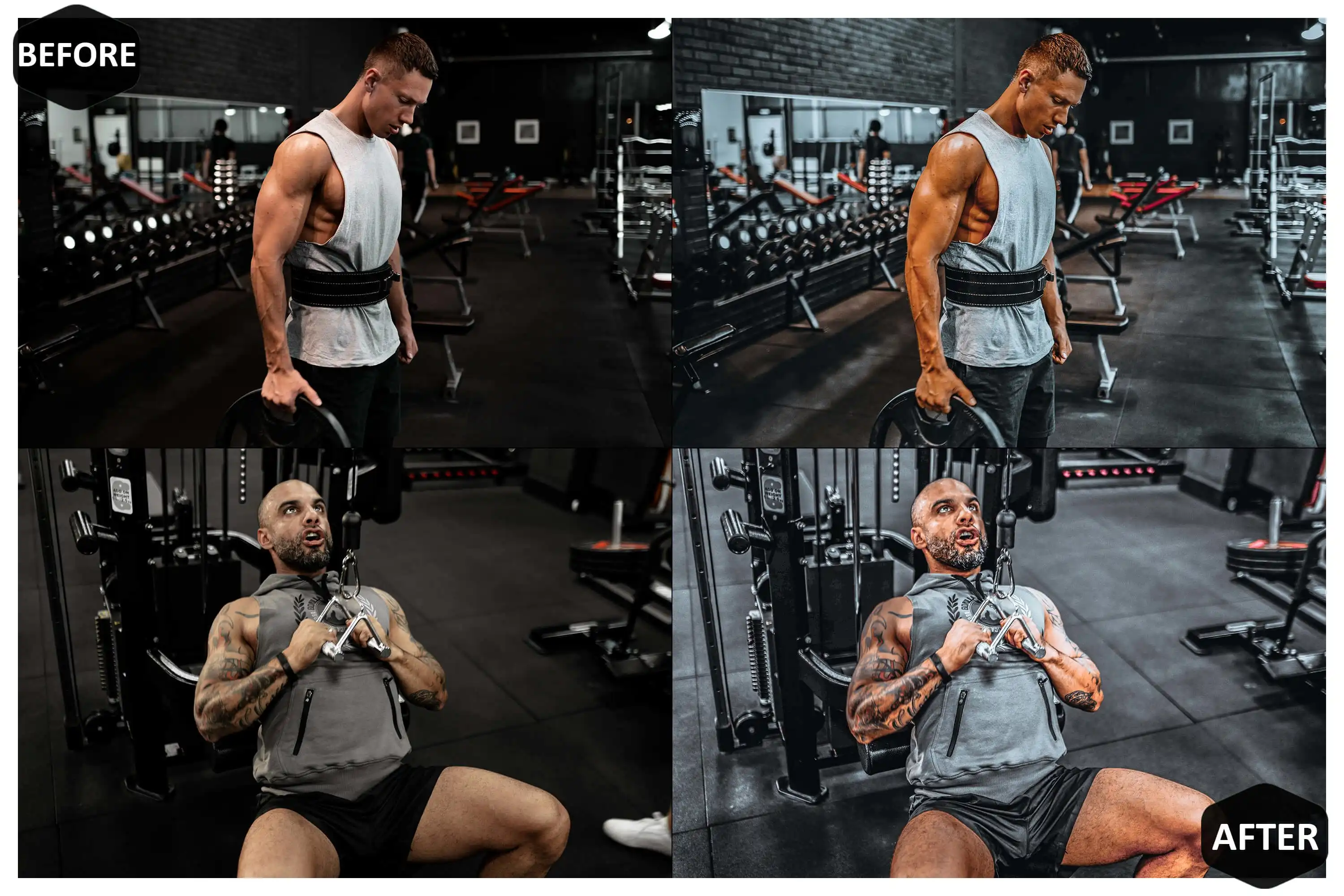 10 Fitness Photoshop Actions, ACR presets, bodybuilding Ps Free Download