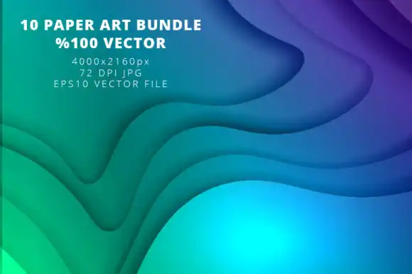 10 Paper Art Design Bundle - Backgrounds - Brushes Pack