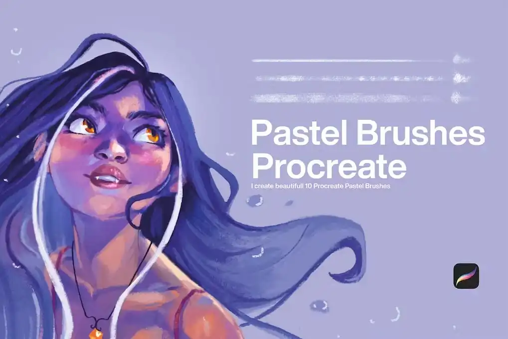 10 Pastel Brushes Procreate Free Download
