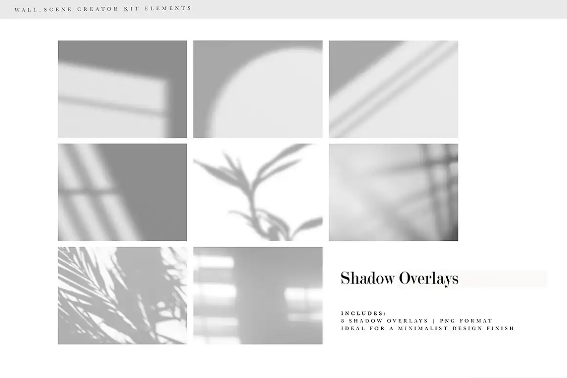 100 x Shadow Overlays BUNDLE Free Download
