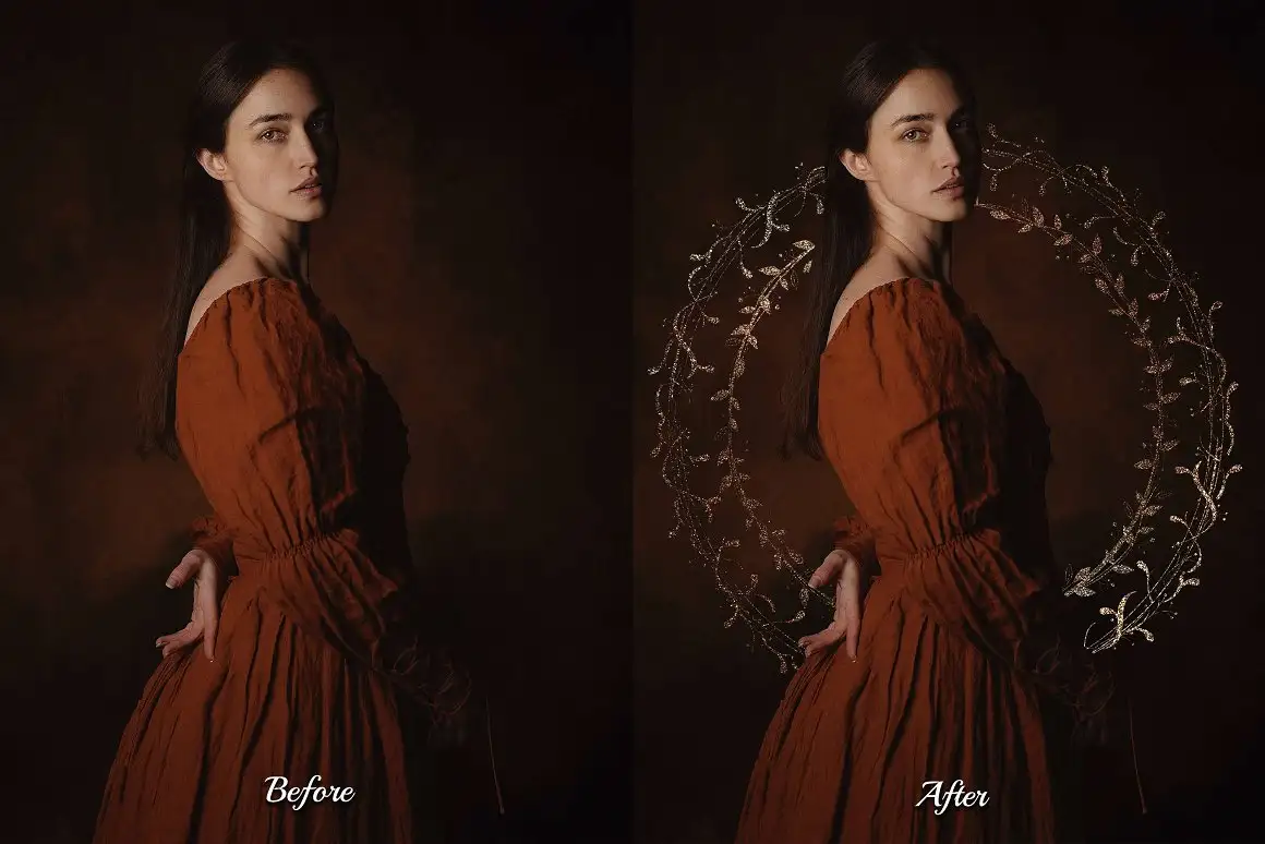 135 Floral Ring Photoshop Overlays Free Download