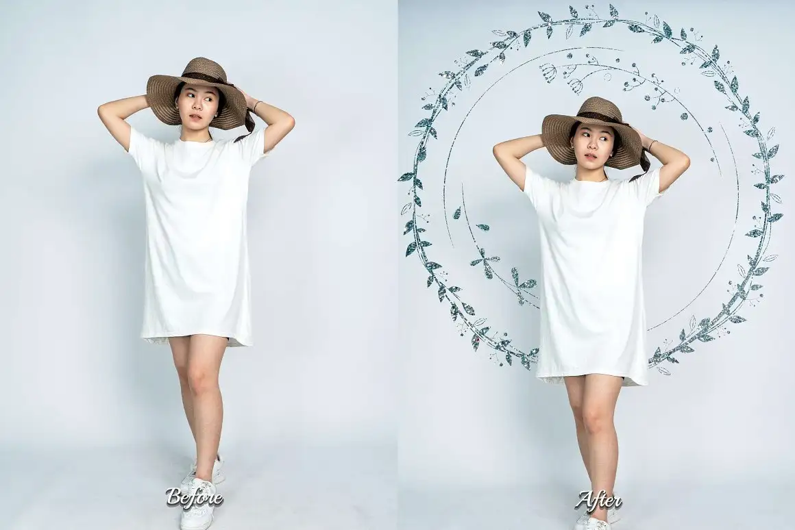 135 Floral Ring Photoshop Overlays - Free Download