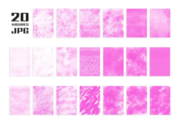 20 Pink Glitch Textures Backgrounds Set Free Download