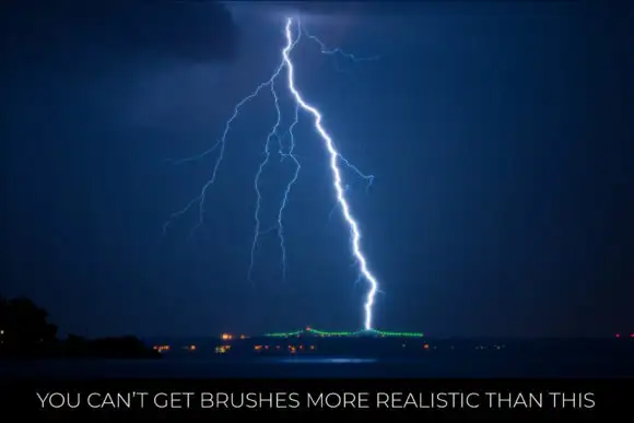 20x Photoshop Lightning Brushes - Brushes Pack