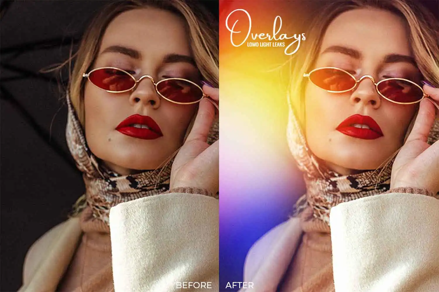 Lomo Light Leaks Overlays - Full Pack - Brushes Pack