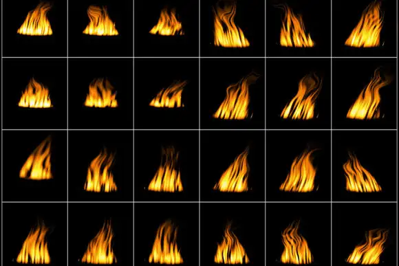50 Digital Fire Overlays Free Download