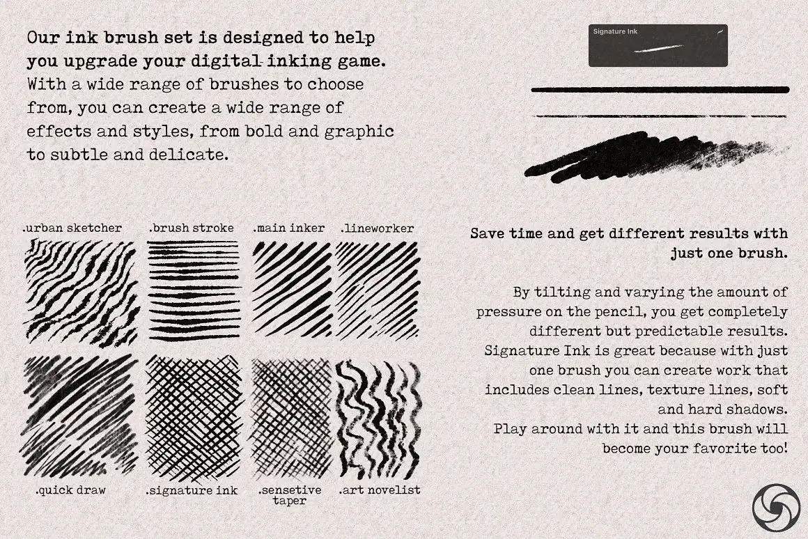 59 Easy Ink Brushes For Procreate Free Download