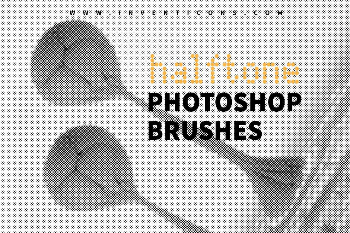 60 Halftone Photoshop Brushes Free Download