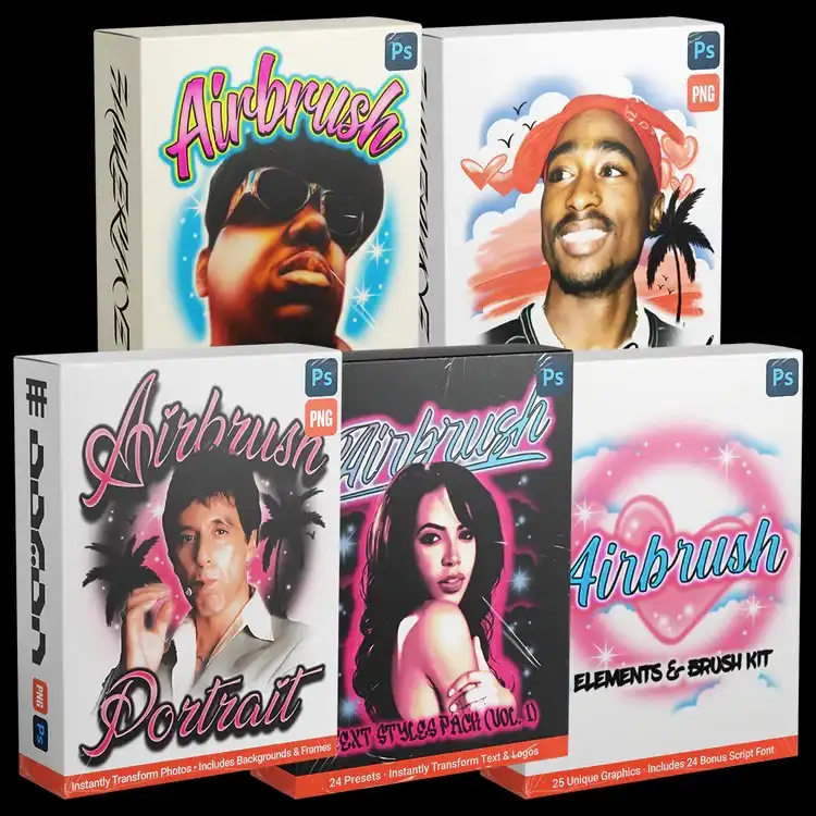 Airbrush Text Styles Pack (Vol. 1) Free Download