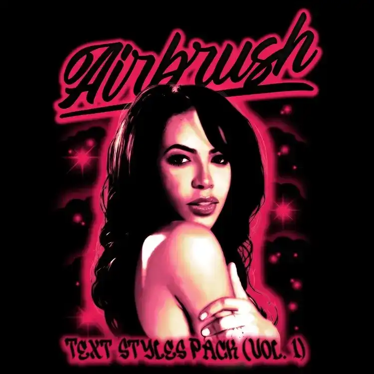 Airbrush Text Styles Pack (Vol. 1) Free Download