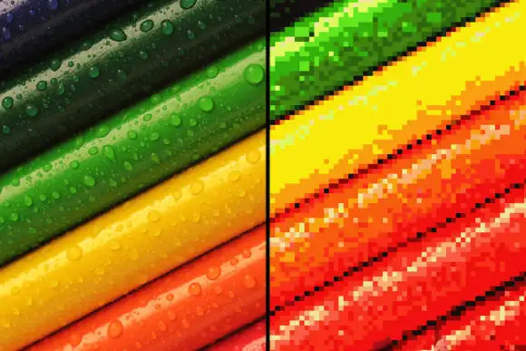 Arcade 8-bit Pixel Photoshop Action - Brushes Pack