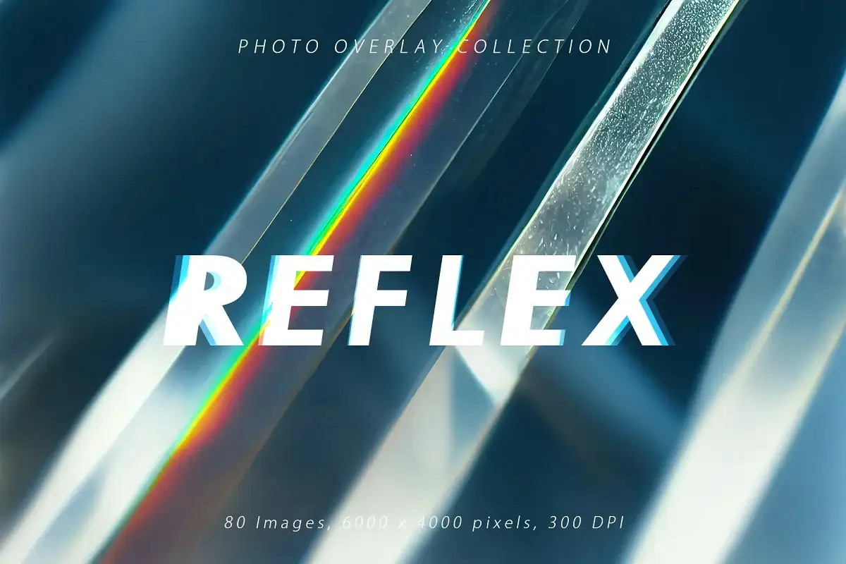 80 Glass Reflection Photo Overlays - Free Download