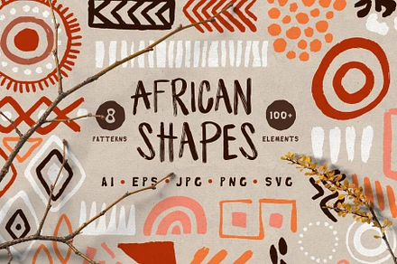 Authentic African Patterns, Symbols Free Download
