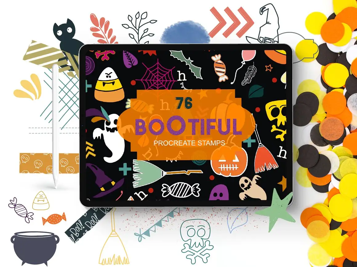 BOO-tiful Halloween Stamp Pack - Brushes Pack