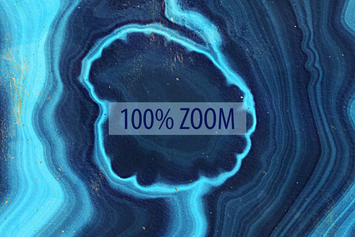 Blue & Gold Agate Geode Textures Free Download