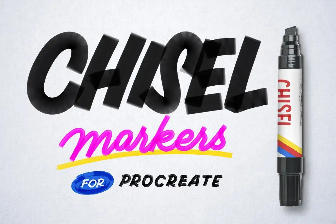 Chisel brush for Procreate (v1.0) Free Download