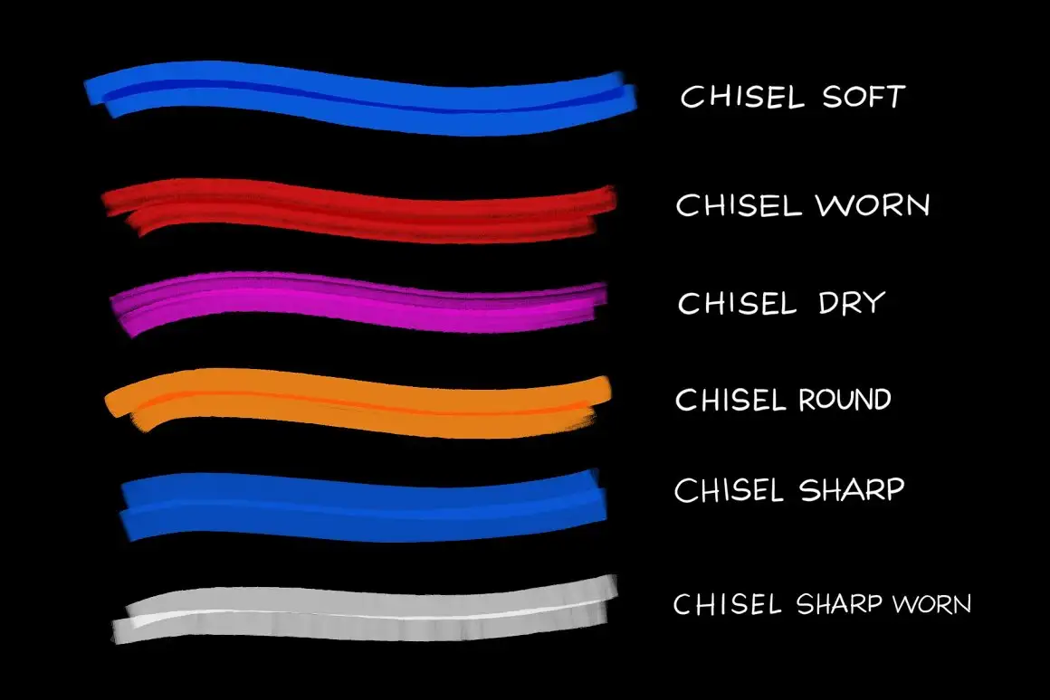 Chisel brush for Procreate (v1.0) Free Download