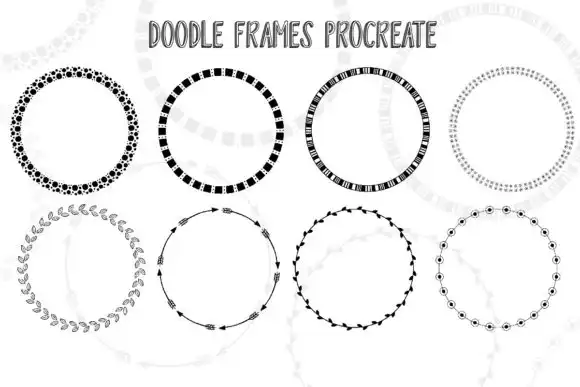 Circle Doodle Frames - Free Download