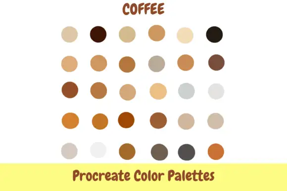 Coffee Color Palette Procreate Swatches Free Download