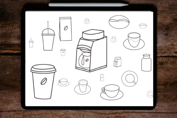 Coffee Procreate Brush Stamps Color Ipad Free Download