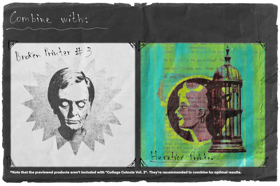 Collage Cutouts Vol. 2 - Brushes Pack